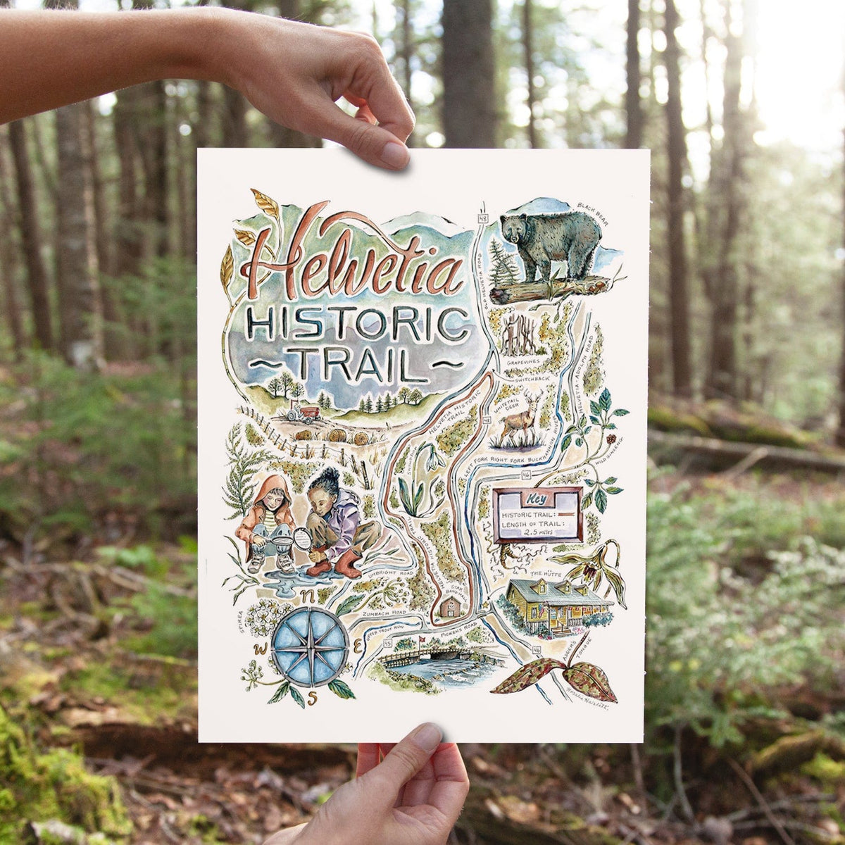 Helvetia Illustrated Map – thosewhobloom