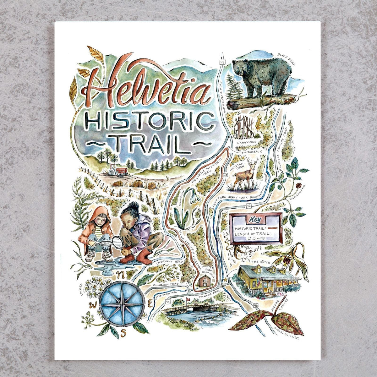 Helvetia Illustrated Map – thosewhobloom